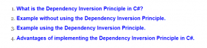 Dependency Inversion Principle in C# with Examples - Dot Net Tutorials