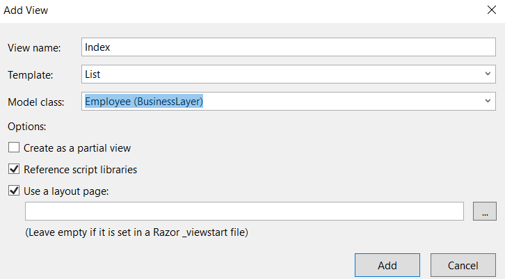 Business Objects As Model In Mvc Application Dot Net Tutorials