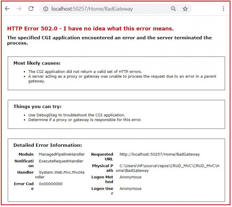 Status Result In Aspnet Mvc Application Dot Net Tutorials