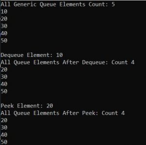 Generic Queue Collection Class in C# - Dot Net Tutorials