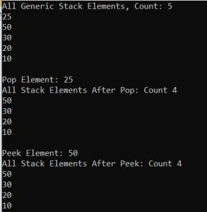 Generic Stack Collection Class in C# - Dot Net Tutorials