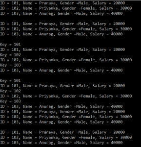 Conversion Between Array List and Dictionary in C#