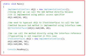 Interface in C# with Real-time Examples - Dot Net Tutorials