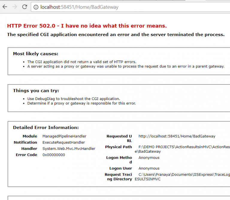 Status Result In Mvc Application Dot Net Tutorials