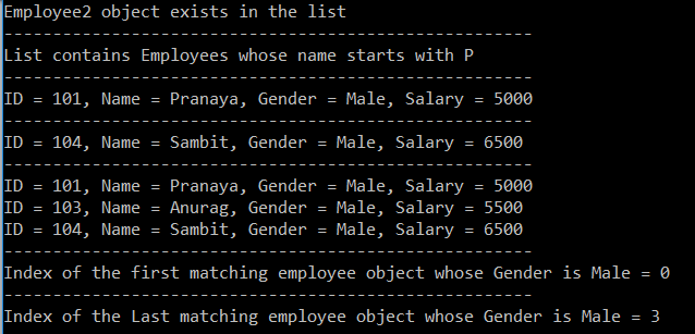 List Collection Class - C#.NET Tutorials - Dot Net Tutorials
