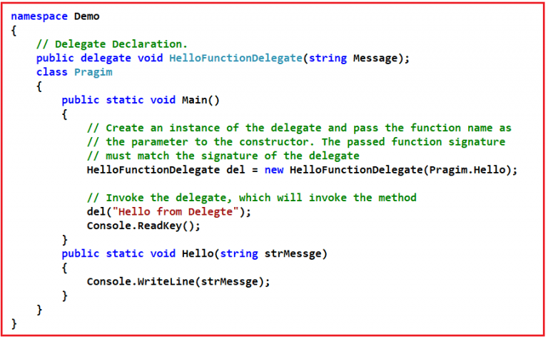 Delegate Interview Questions And Answers In C Dot Net Tutorials