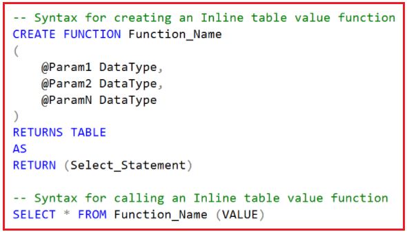 Inline Table Valued Function In SQL Server Lemborco