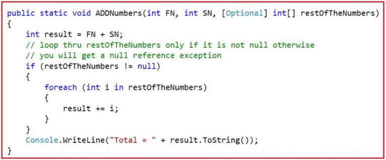 How To Make Optional Parameters In C Dot Net Tutorials