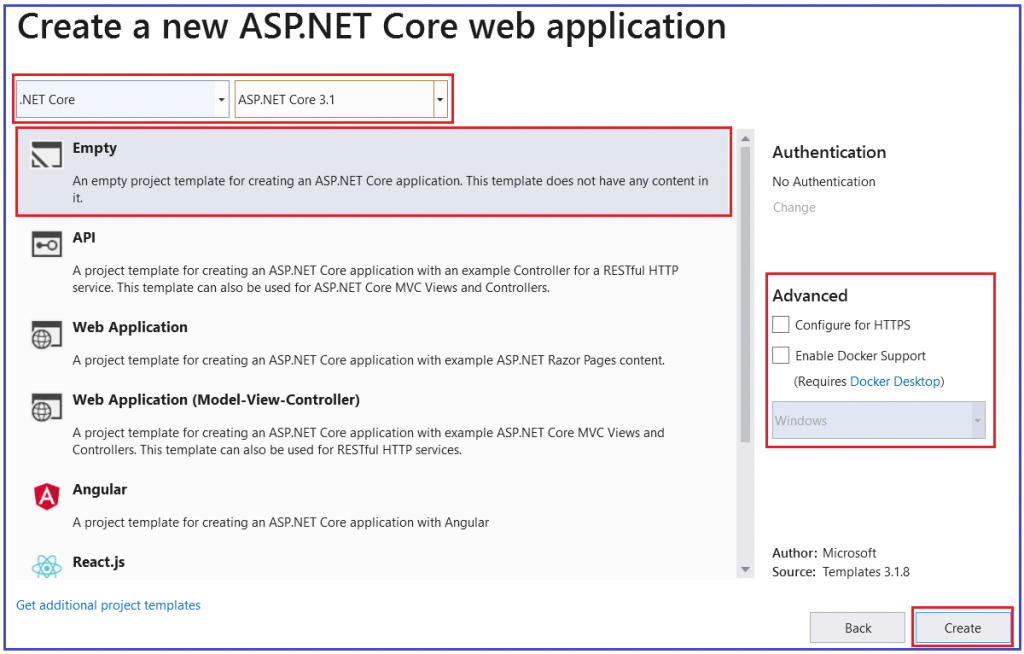 Creating Asp Core Web Application Dot Net Tutorials