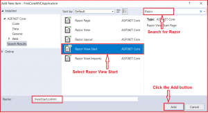 ViewStart in ASP.NET Core MVC Application - Dot Net Tutorials