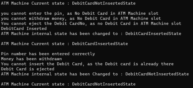 State Design Pattern in C# with Examples - Dot Net Tutorials
