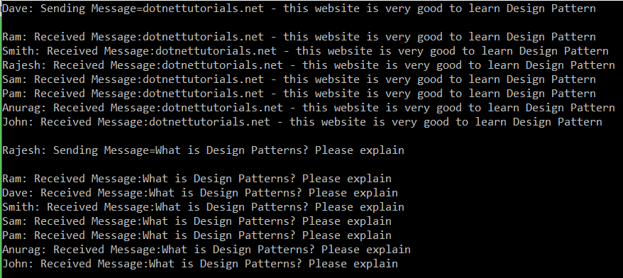 Mediator Design Pattern In C With Examples Dot Net Tutorials