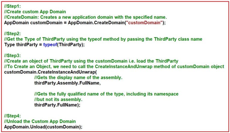 App Domain in .NET Framework - Dot Net Tutorials