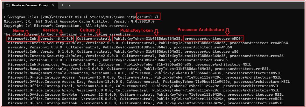 Strong and Weak Assemblies in .NET Framework - Dot Net Tutorials