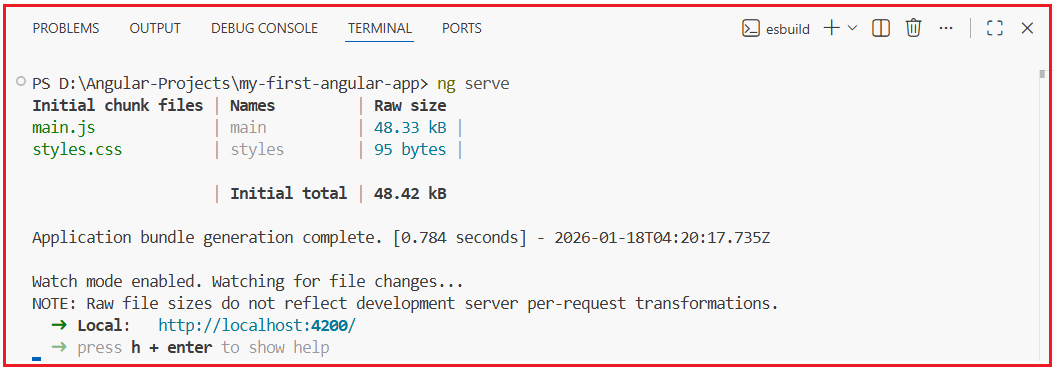 Creating Angular Project using Angular CLI - Dot Net Tutorials