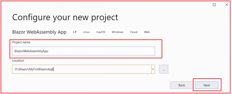 Creating Blazor App in Visual Studio - Dot Net Tutorials