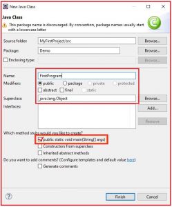 Creating First Java Program in Eclipse IDE - Dot Net Tutorials