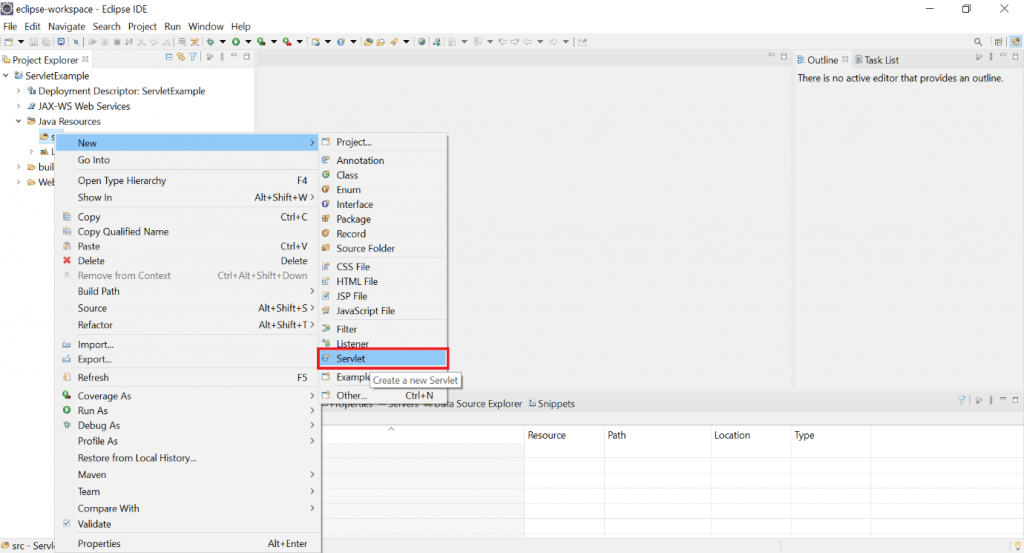 Creating Servlet Using Eclipse Ide Dot Net Tutorials