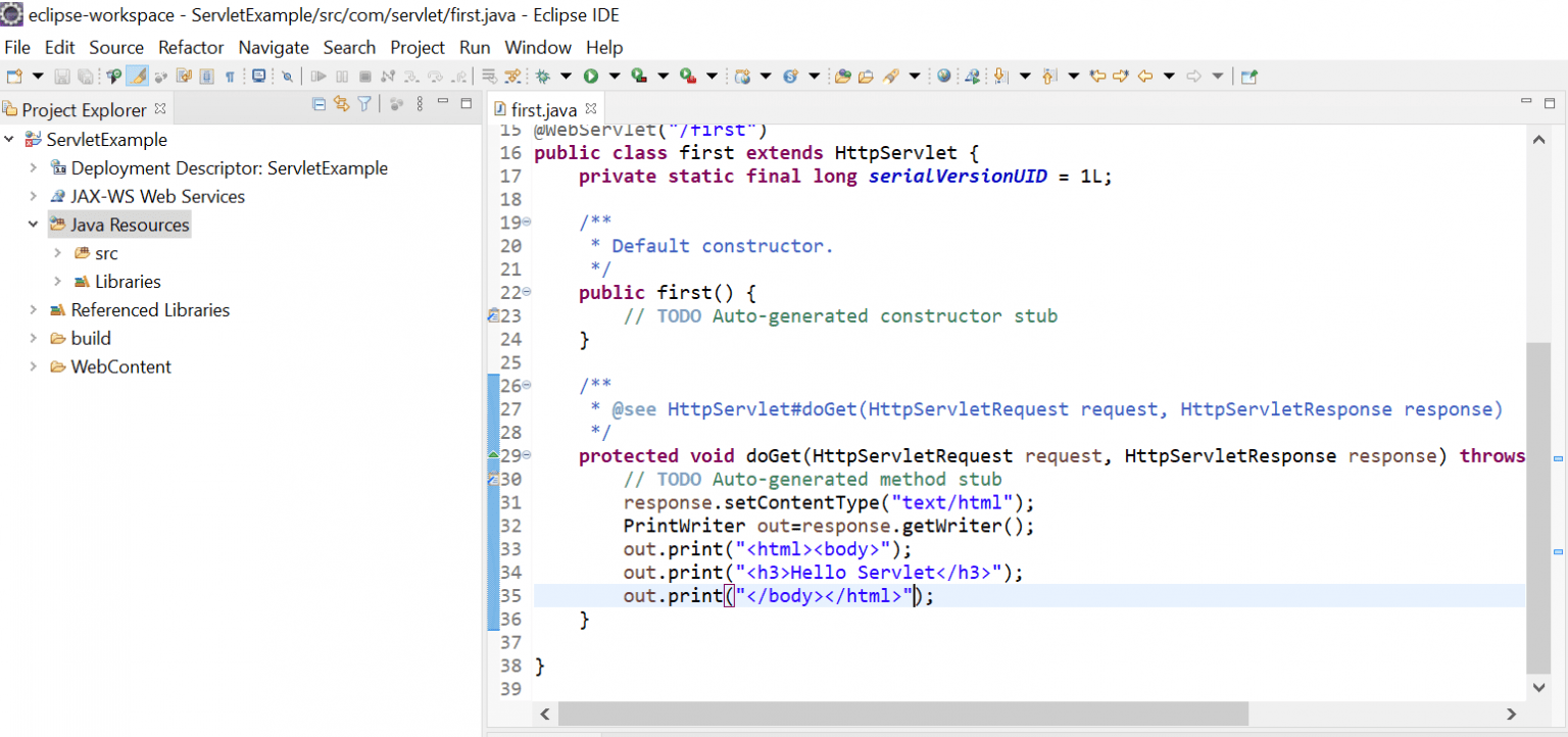 Creating Servlet Using Eclipse Ide Dot Net Tutorials