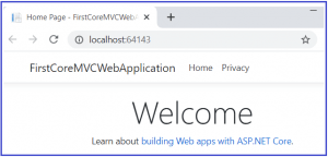 ASP.NET Core Application using MVC Template - Dot Net Tutorials