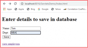 CRUD in Servlet with Examples - Dot Net Tutorials