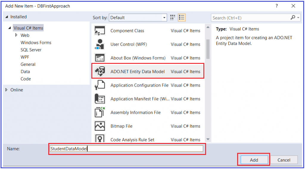 Entity Framework Database First Approach Dot Net Tutorials
