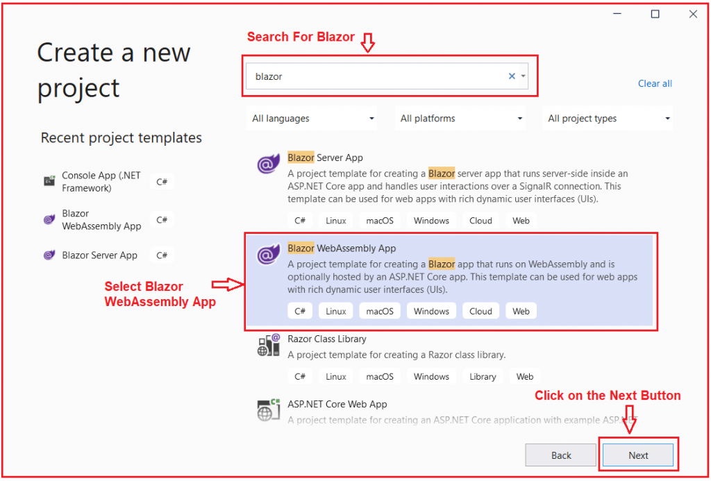 Blazor Project Structure In Detail Dot Net Tutorials