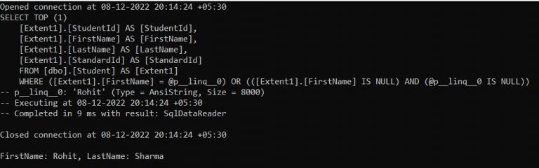Linq To Entities Queries In Entity Framework Dot Net Tutorials