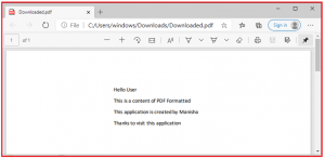 Write data into PDF using Servlet - Dot Net Tutorials