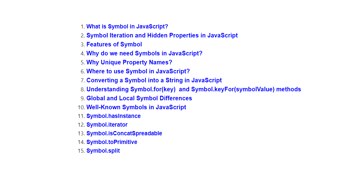 JavaScript Symbol DataType With Examples Dot Net Tutorials