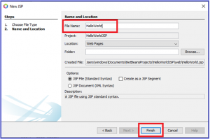 JSP Web Application using NetBeans IDE - Dot Net Tutorials