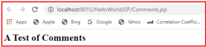 JSP Comments XML, JSP. and Java-Based - Dot Net Tutorials