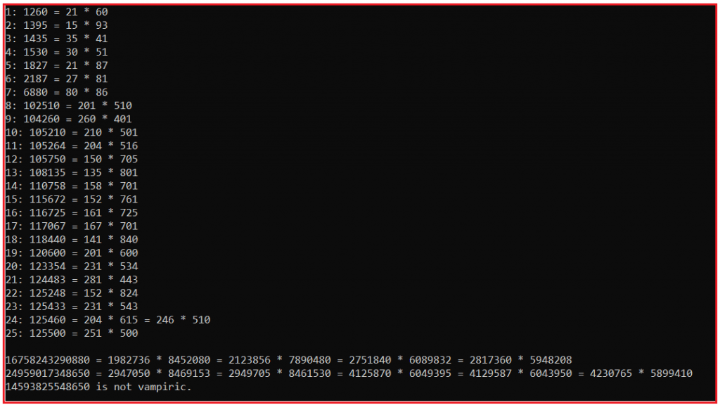 Vampire Number in C# with Examples - Dot Net Tutorials