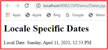 Internationalization in JSP with Examples - Dot Net Tutorials