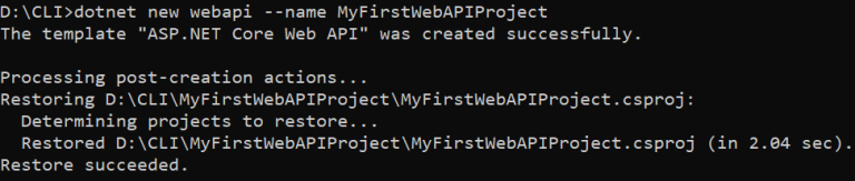 Creating ASP.NET Core Web API Project - Dot Net Tutorials