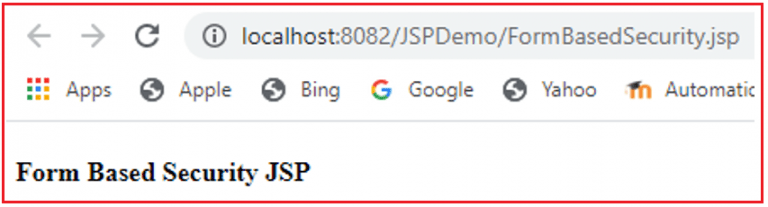 Form Based Authentication In Jsp Dot Net Tutorials
