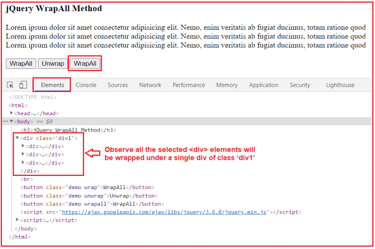 Jquery Wrap And Unwrap Elements Dot Net Tutorials