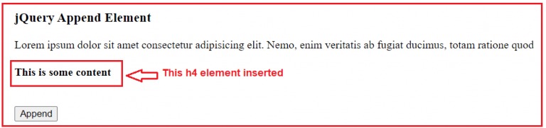 Jquery Append And Prepend Elements Dot Net Tutorials