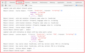 JavaScript object Using object literal - Dot Net Tutorials