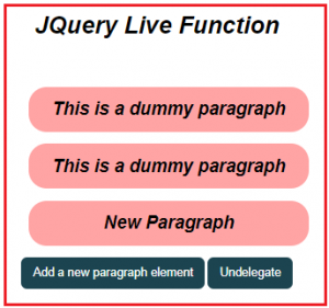 Event Delegation using jQuery Live Function - Dot Net Tutorials