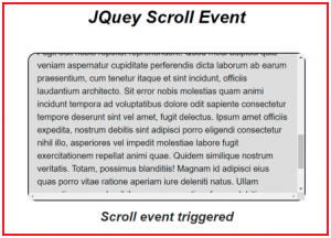 jQuery Scroll Event with Examples - Dot Net Tutorials