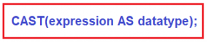 MySQL CAST Function with Examples - Dot Net Tutorials