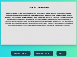 Increase and Decrease Font Size using jQuery - Dot Net Tutorials