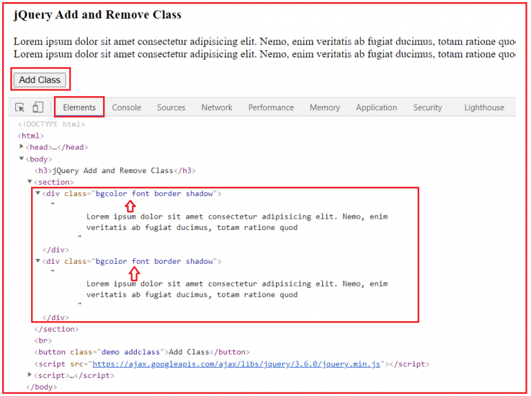 jQuery Add Remove and Toggle class - Dot Net Tutorials