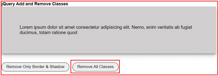 jQuery Add Remove and Toggle class - Dot Net Tutorials