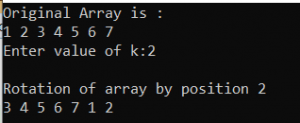 Rotate an Array by K Position using Reversal Algorithm - Dot Net Tutorials