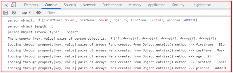 Traversing and Enumerate JavaScript Object Properties - Dot Net Tutorials