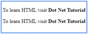 Formatting Elements in HTML with Examples - Dot Net Tutorials