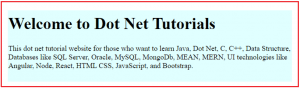 Styles in HTML with Examples - Dot Net Tutorials
