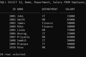 Data Query Language Command in Oracle - Dot Net Tutorials
